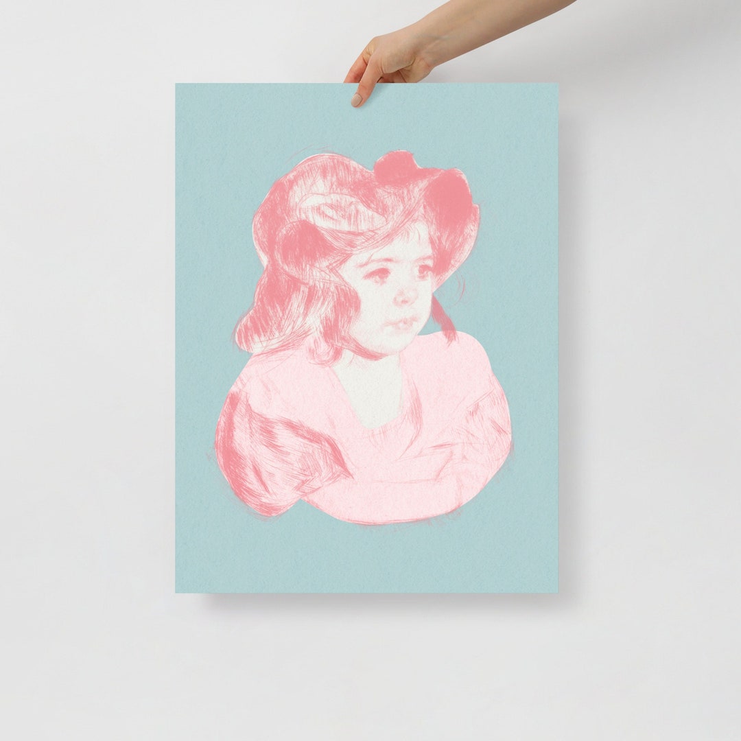 Pink Girl Poster - Etsy