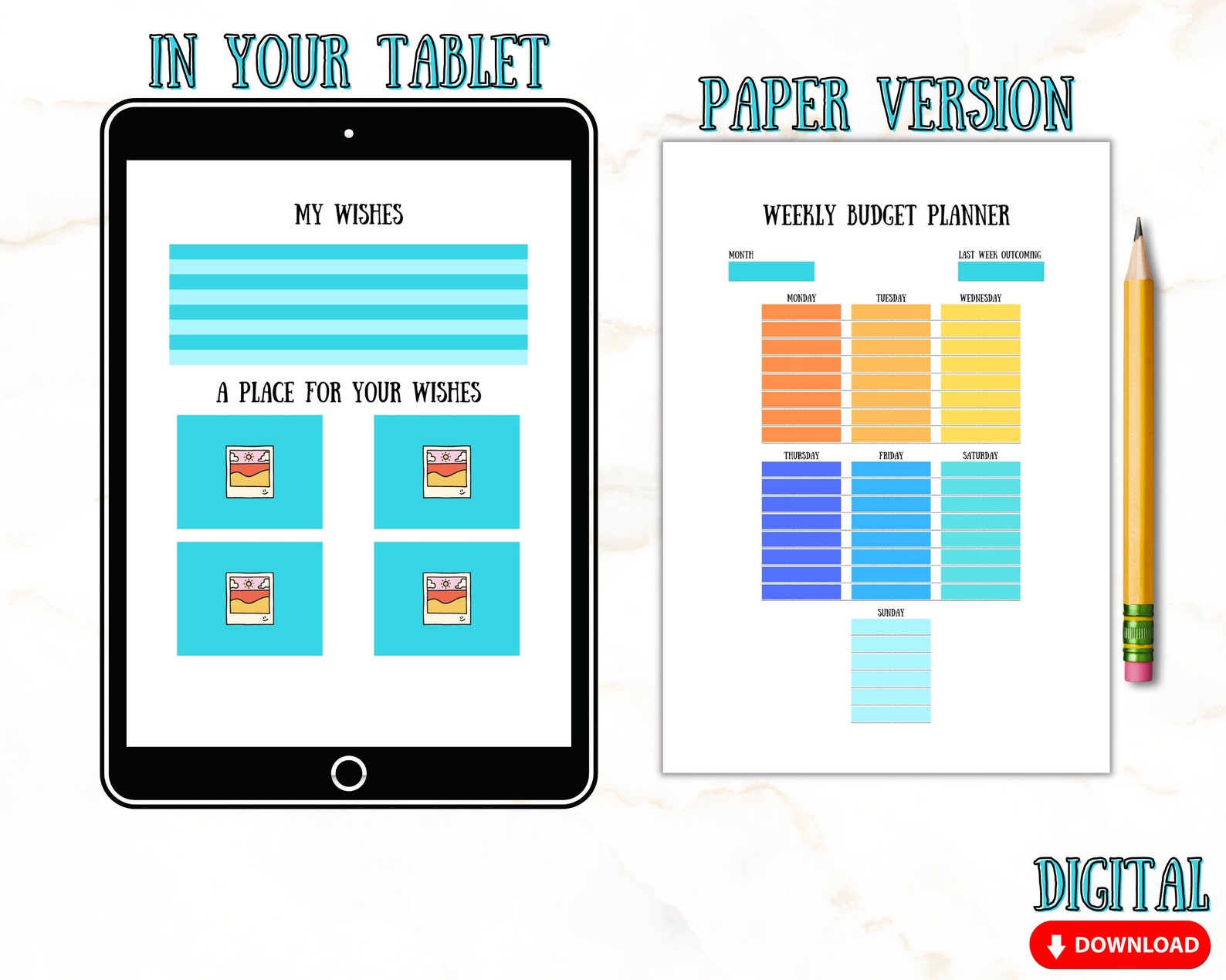 Printable Budget Planner Digital, Printable Budget Planner Digital ...