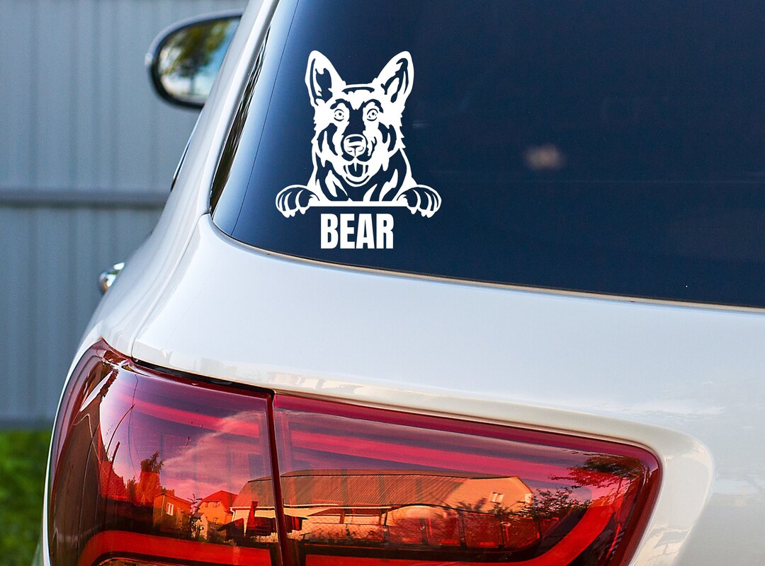 Dog Vinyl Sticker Decal Personalized Dog Vinyl Decal Dog - Etsy