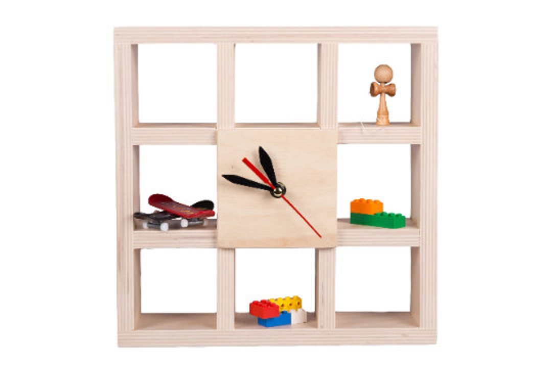 Kid Room Wall Clock Box Shelf Home Decoration Gift - Etsy