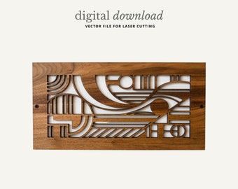 Walnut Tropical Wall Vent Digital Download Laser Cut Vector File - Etsy