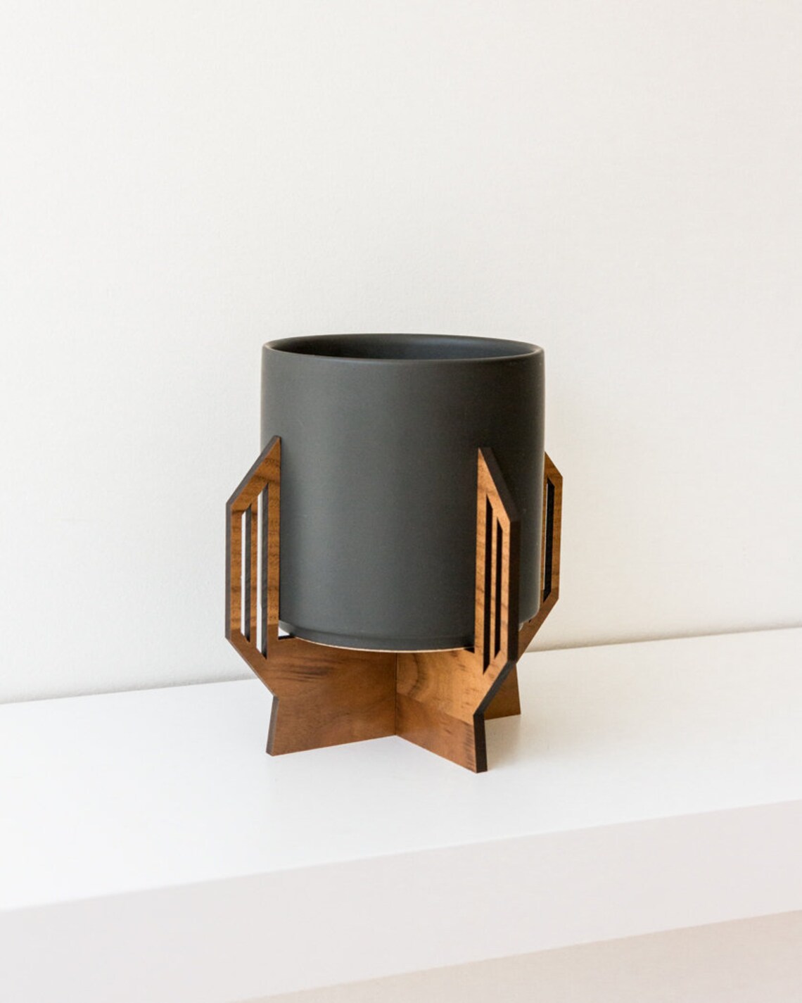 Set of 4 Midcentury Modern Wood Plant Stands Digital - Etsy