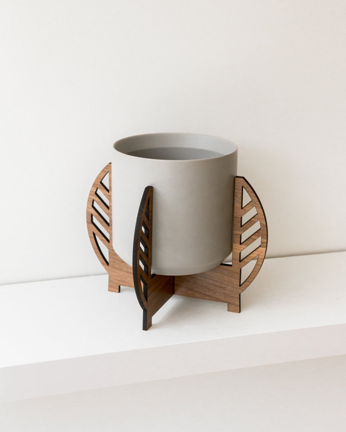 Set of 4 Midcentury Modern Wood Plant Stands Digital - Etsy