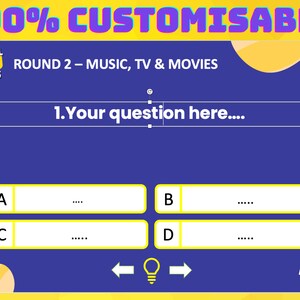Trivia Quiz Digital Game Powerpoint Fun Pub General Knowledge 50 ...