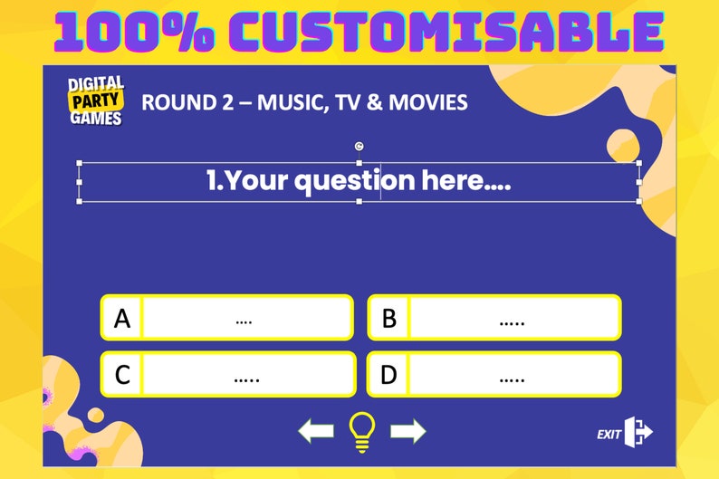 Trivia Quiz Digital Game Powerpoint Fun Pub General Knowledge 50 ...