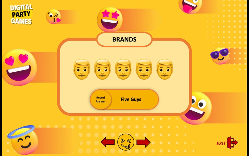 Emoji Trivia Powerpoint Quiz Digital Game Fun 50 Questions Online ...