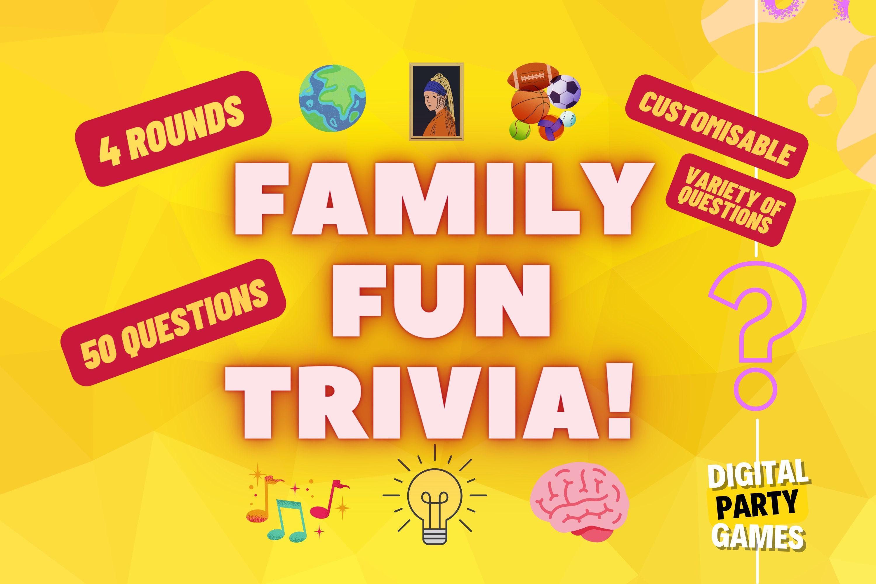 Trivia Quiz Digital Game Powerpoint Fun Pub General Knowledge 50 ...