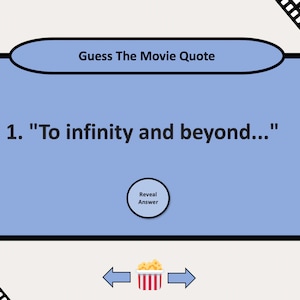Guess the Movie Quote Trivia Powerpoint Quiz 50 Questions Downloadable ...