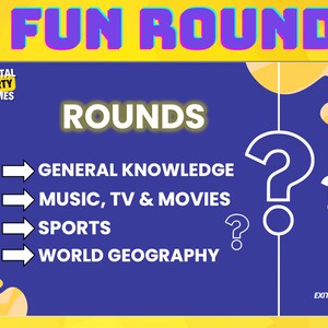 Trivia Quiz Digital Game Powerpoint Fun Pub General Knowledge 50 ...