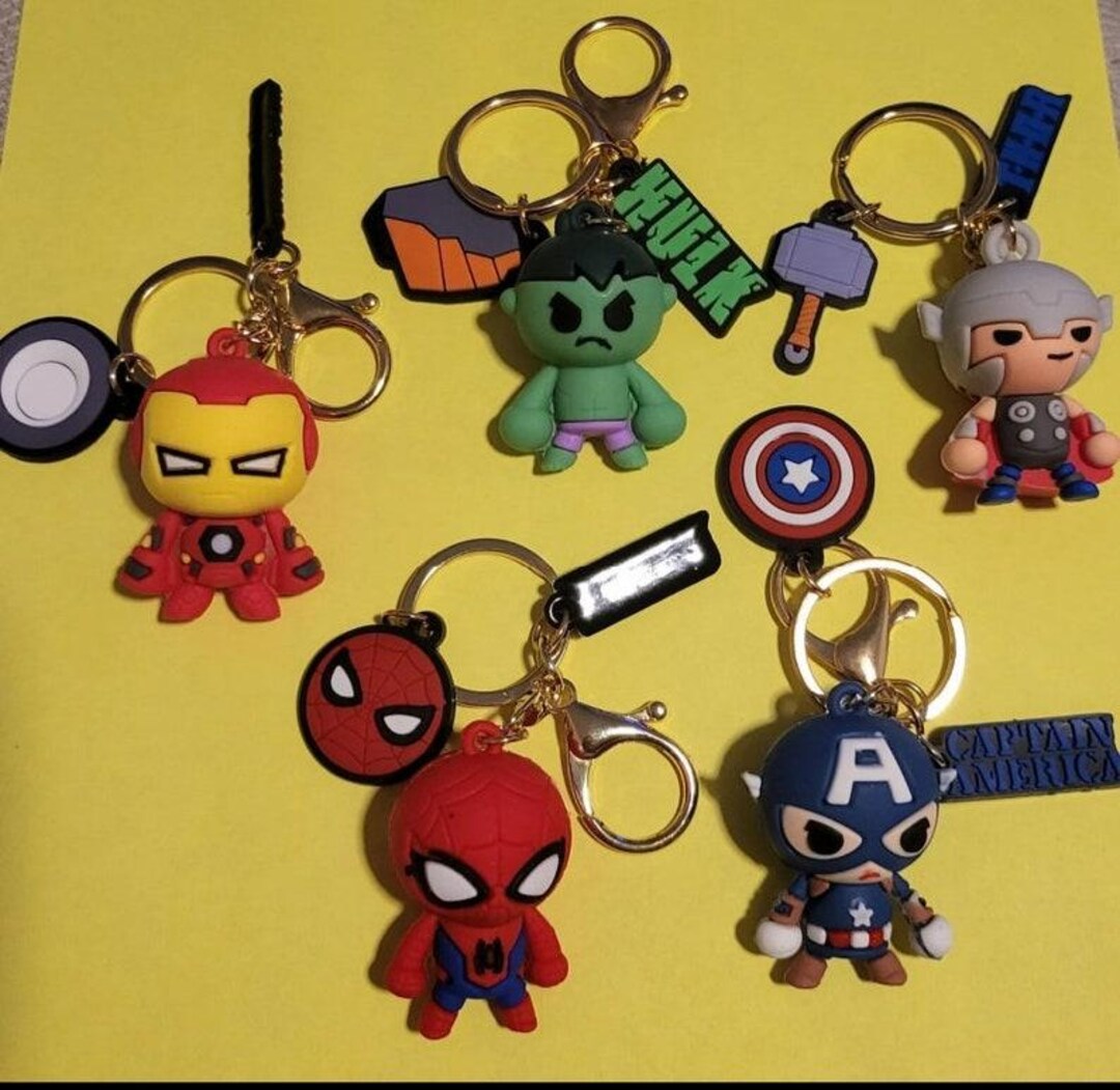 Marvel Characters Keychains - Etsy