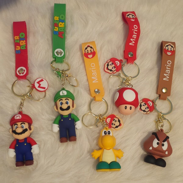 Mario Keychain - Etsy