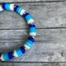 Pretty Blue Bracelet | Poly Clay Beaded Bracelet | Gift Ideas - Etsy