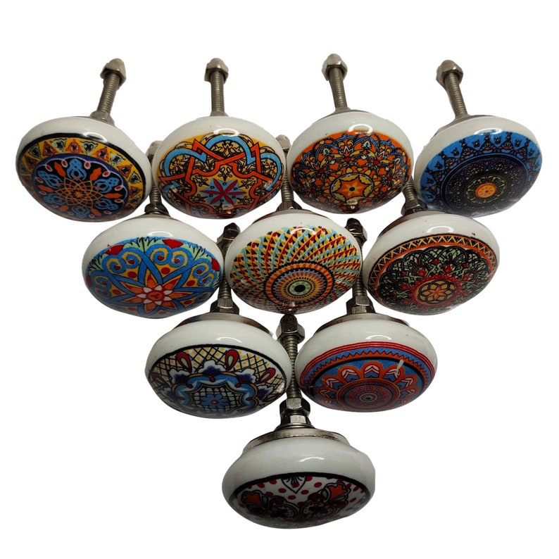 Ceramic Door Knobs and Pulls for Kitchen Drawers Assorted - Etsy