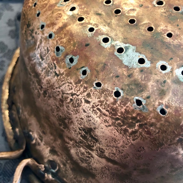 Copper Colander - Etsy