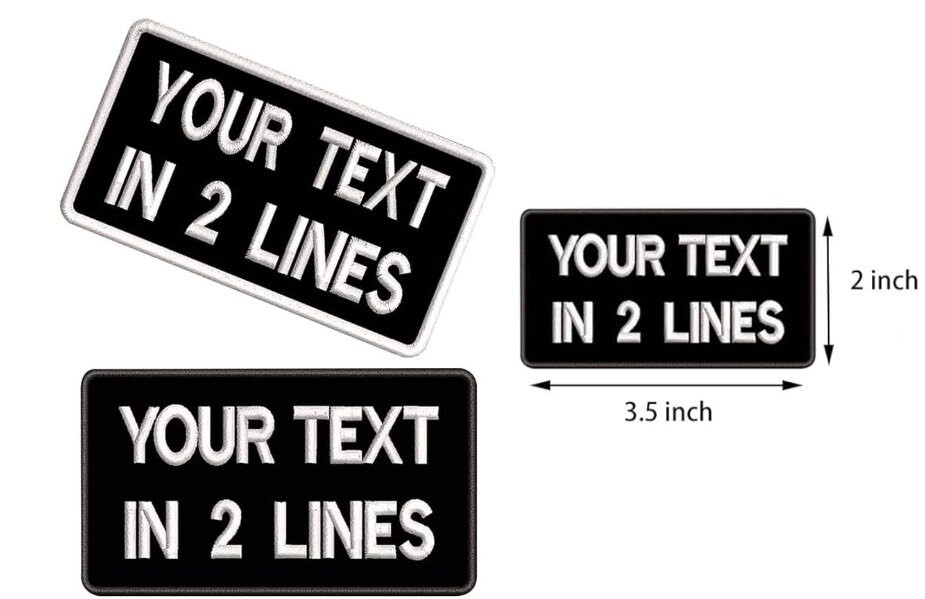 Custom 2 Line Patch - Etsy