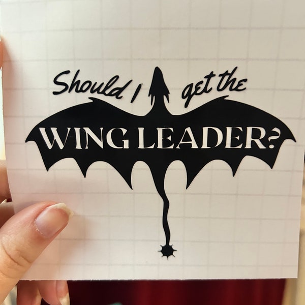 Fourth Wing Wingleader Sticker - Etsy