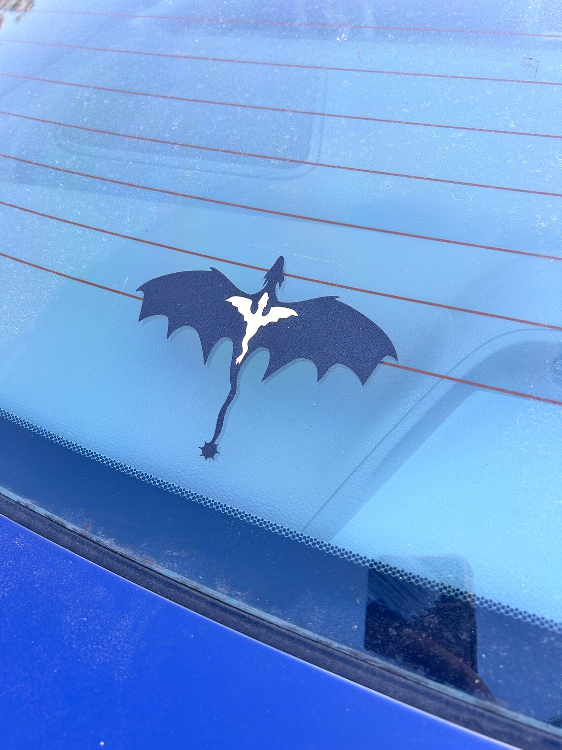 Tairn & Andarna Dragon Decal for Cars, Tumblers, Laptops. Metallic ...