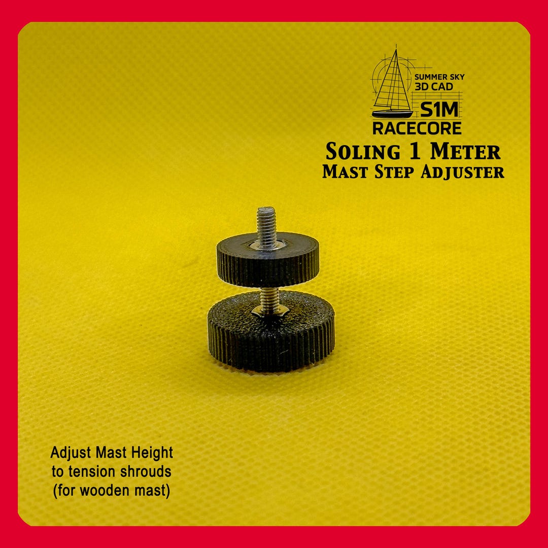 S1M Racecore Mast Step Adjuster – Soling 1 Meter RC Sailboat (wooden ...