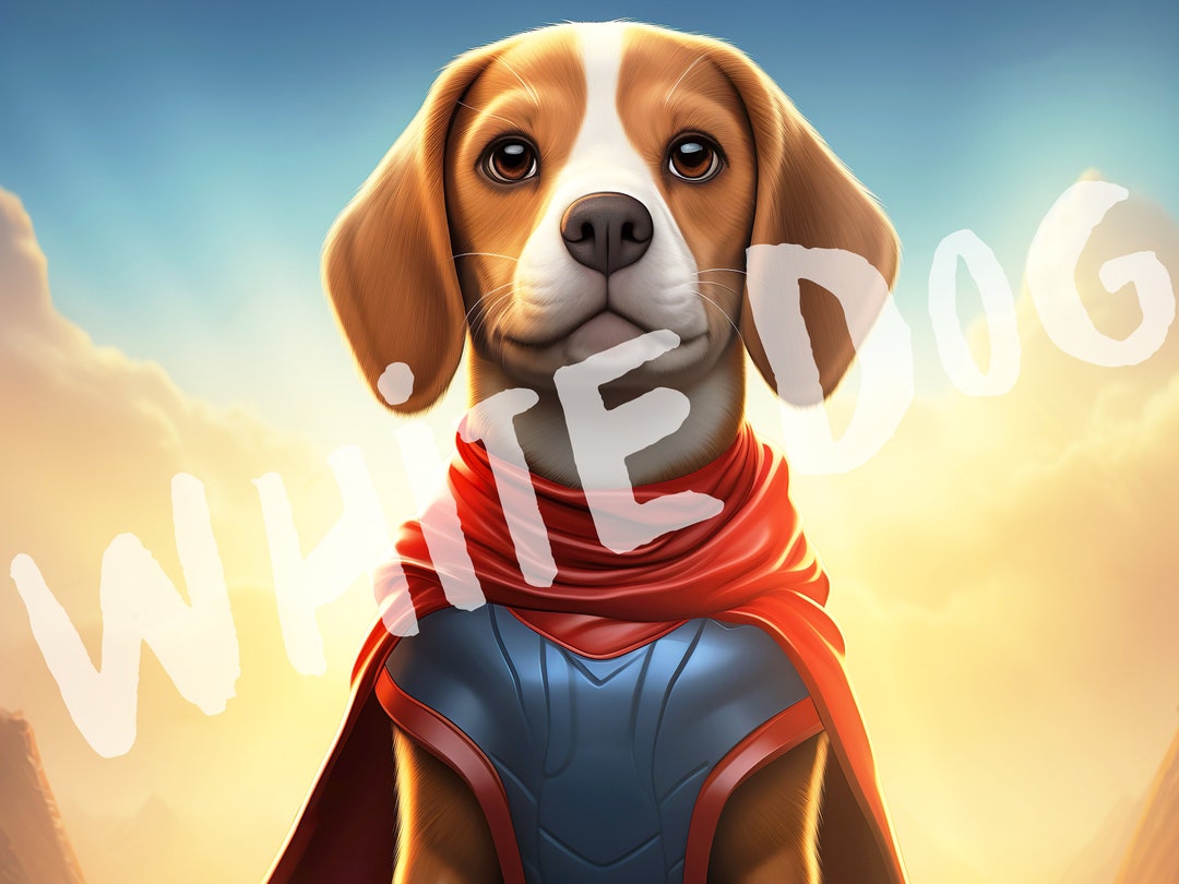 Digital Download Beagle Superhero Dog Lover Gift, Pet Owner Present ...