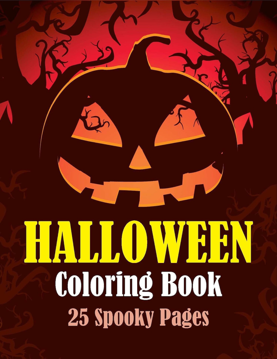 Kids Halloween Spooky Coloring Book - PDF, Printable, Digital Download ...