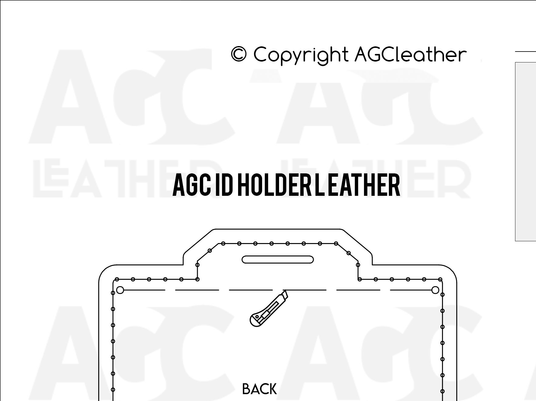 Leather Id Pass Holder, Name Card Holder Pattern, Badge Holder Pattern ...