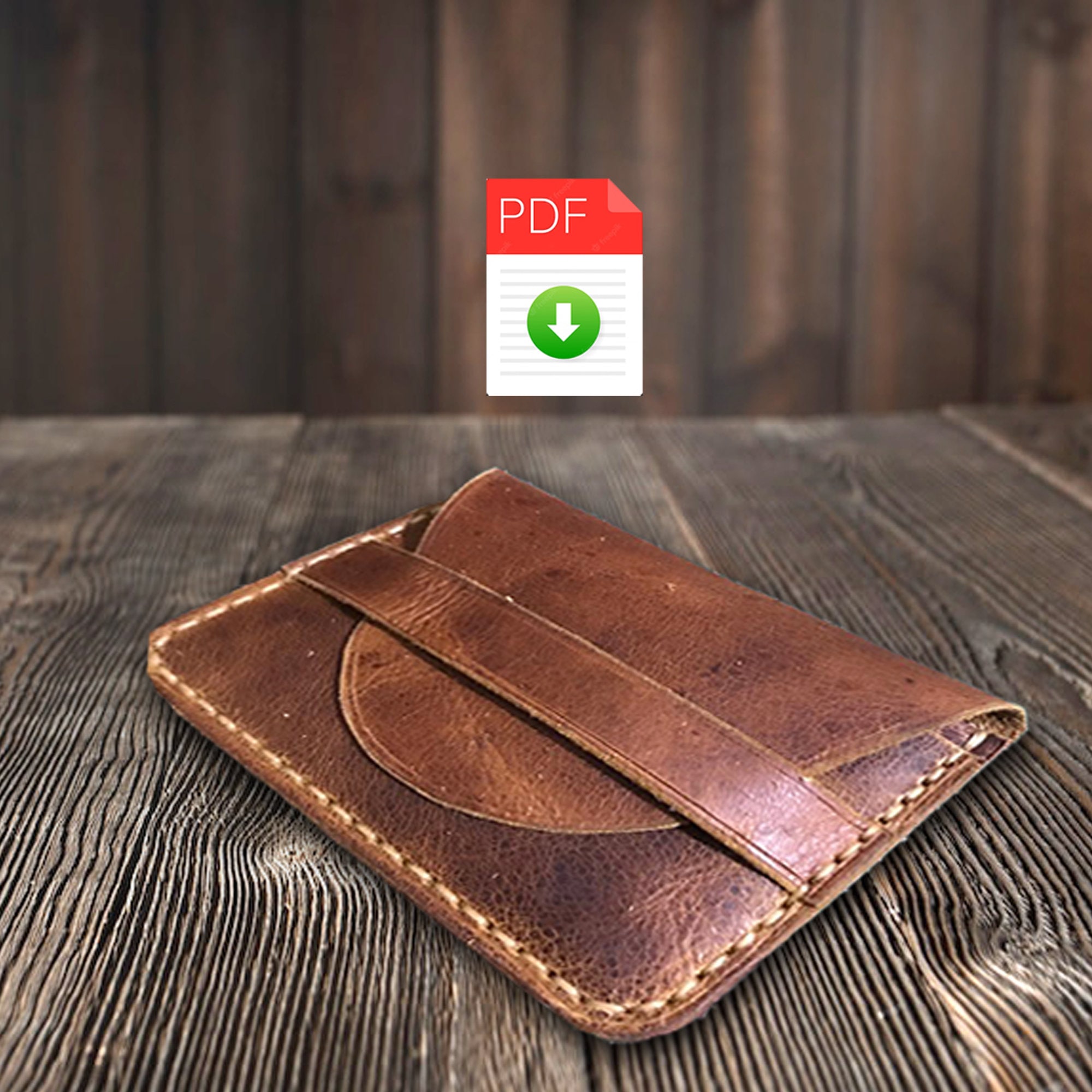 Leather Wallet Pattern PDF Wallet Pattern Pdf DIY Leather - Etsy