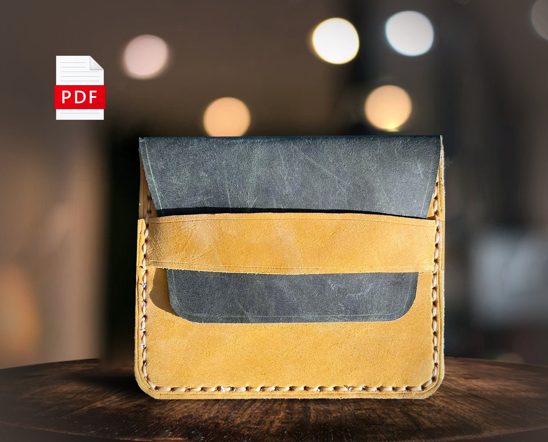 Leather DIY Wallet Pattern Pdf, Wallet Template, Leather Wallet Pdf ...