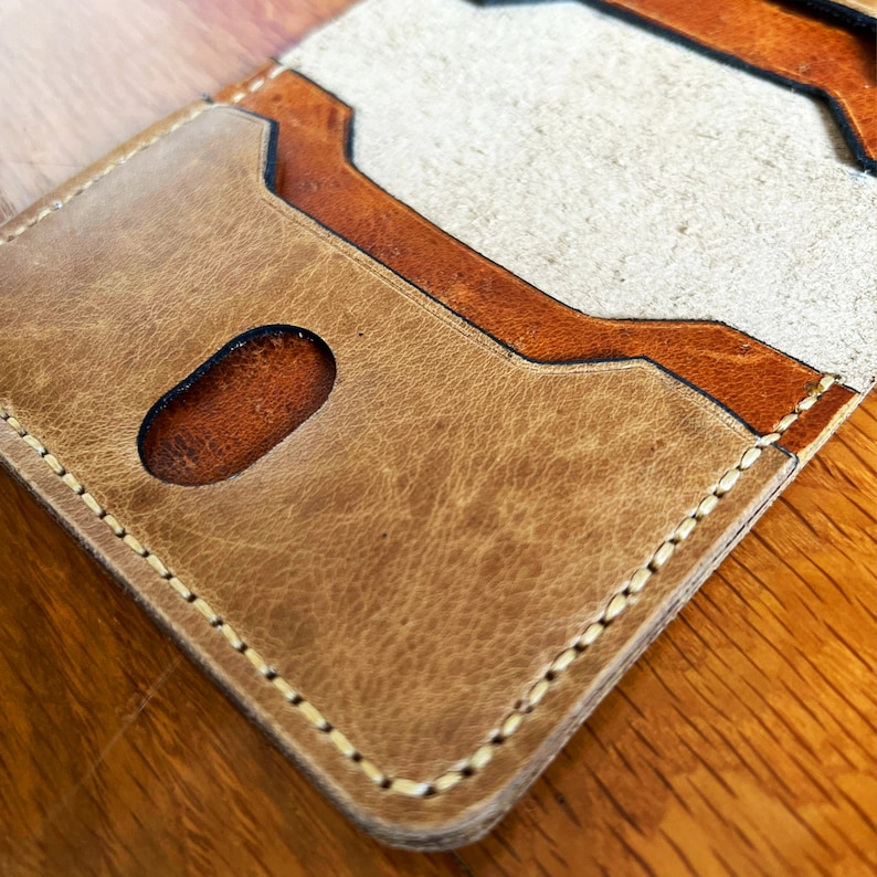 Modern Leather Wallet Pattern leather Wallet - Etsy