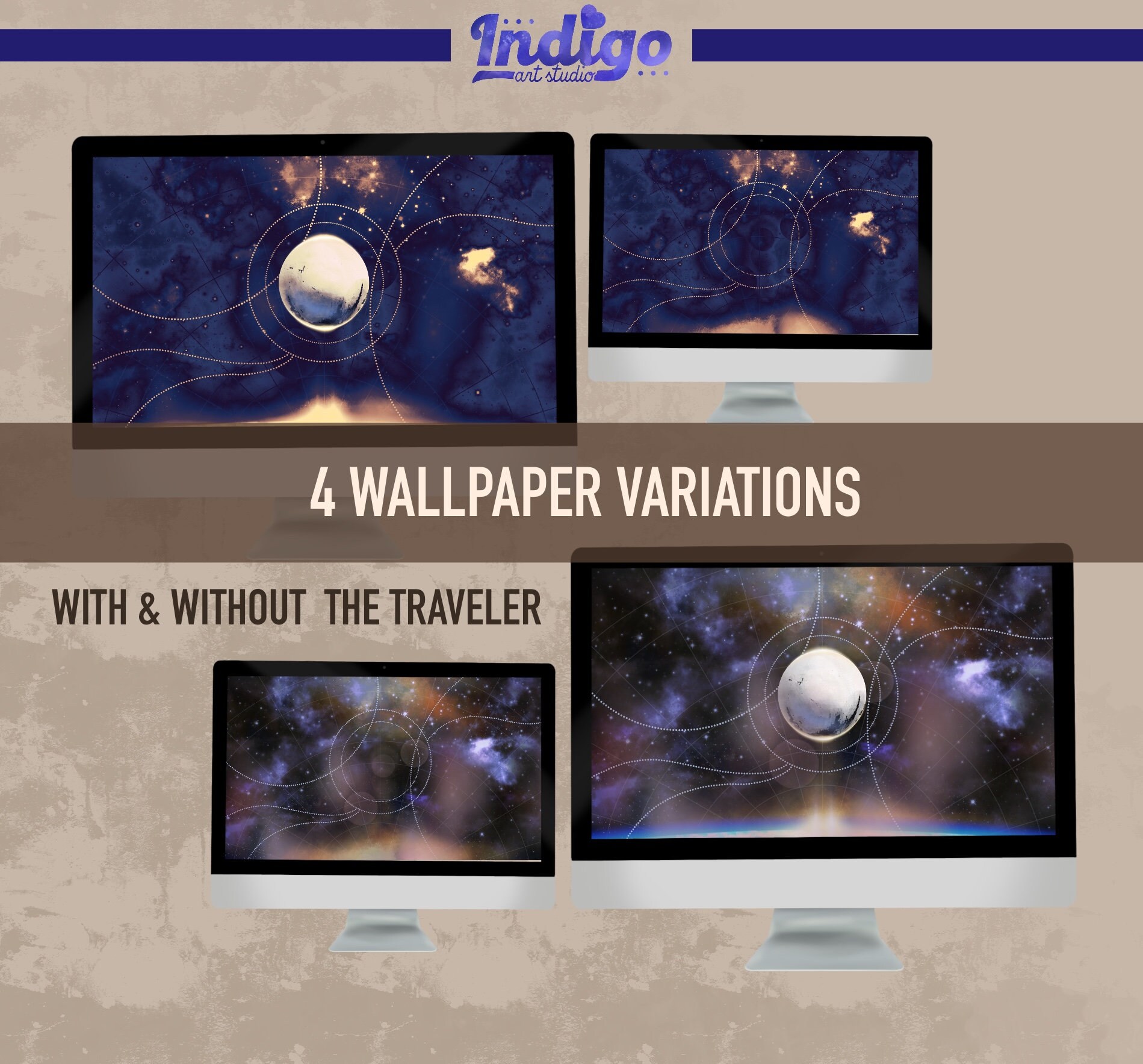 Desktop Organizer | Destiny Sci-fi Space Inspired | Icon Bundle ...