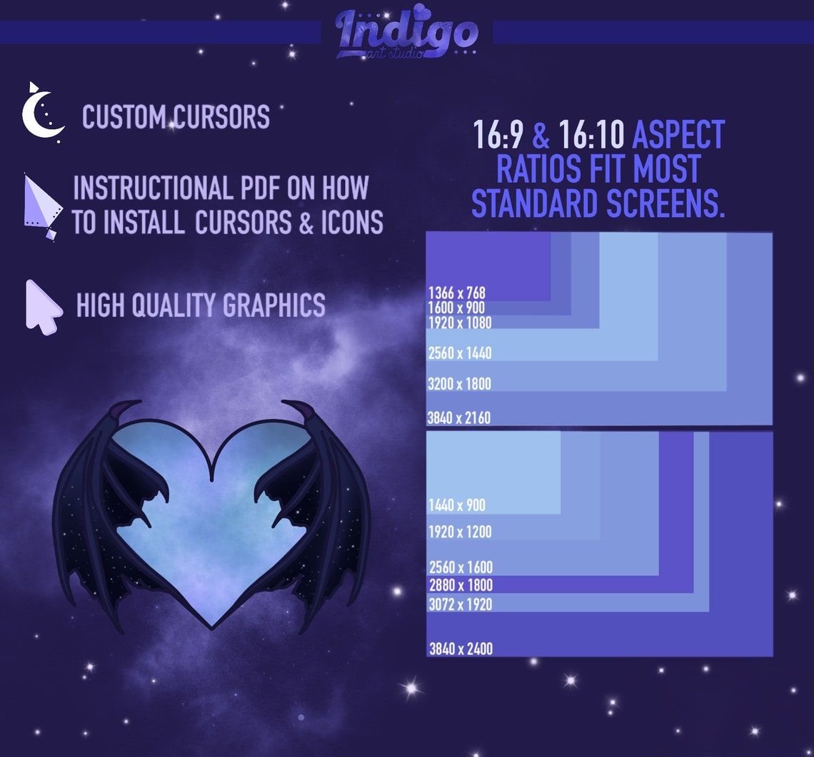 Desktop Organizer | Night Court ACOTAR Inspired | Bookish | Icon Bundle ...