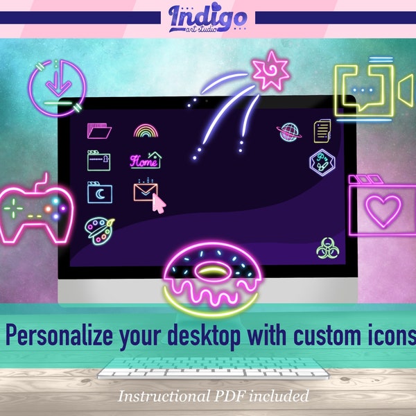 Desktop Organizer Wildflower Icon Bundle Custom Cursor Desktop Icons ...