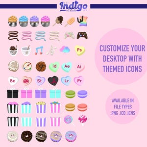 Desktop Organizer | Sweet Treats Ice Cream Candy | Cute Kawaii | Custom ...