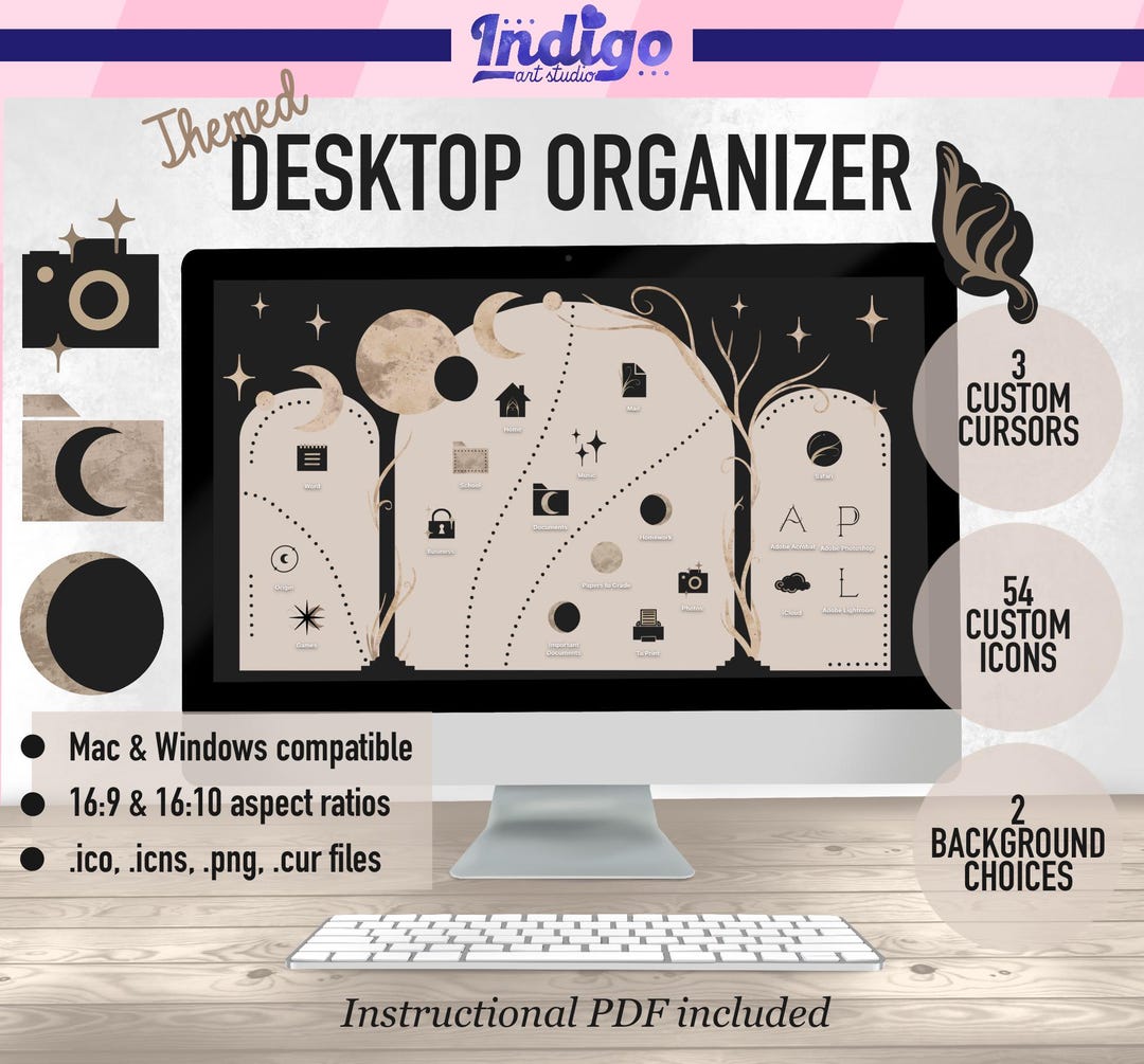 Desktop Organizer | Moon Elf Fantasy Tolkien LOTR Inspired | Bookish ...