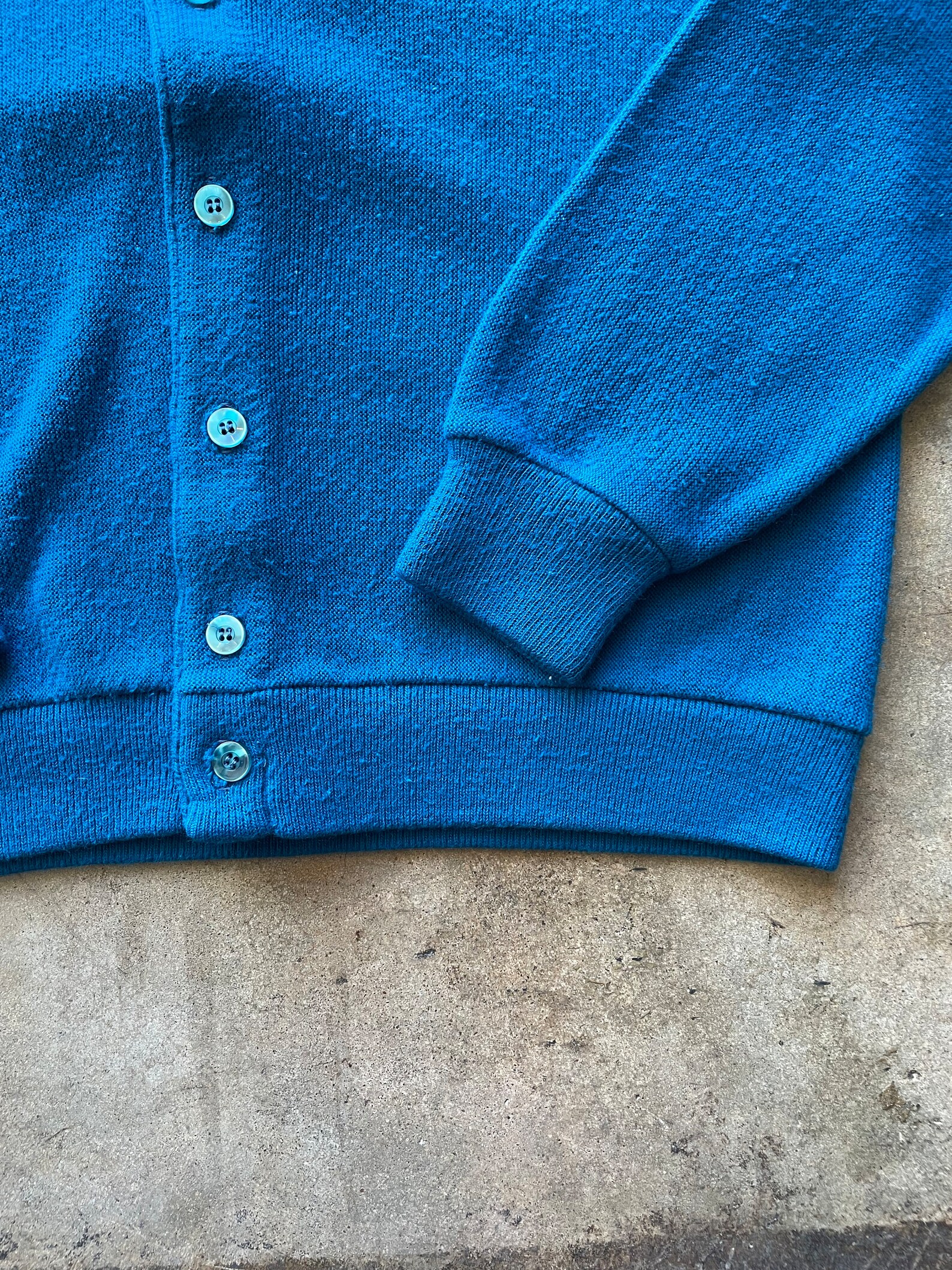 Vintage 60s Sears Dark Blue Mod Style Acrylic Cardigan - Etsy