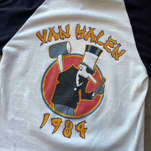 Vintage 80s Van Halen Tour of the World 84 Raglan T-shirt - Etsy