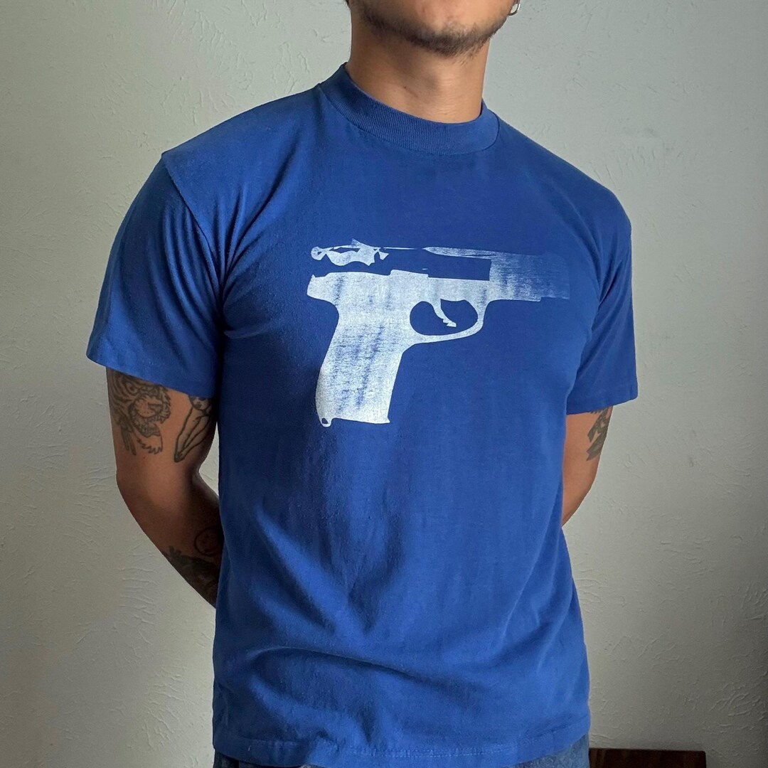 Vintage 80s Glock Pistole T-shirt - Etsy