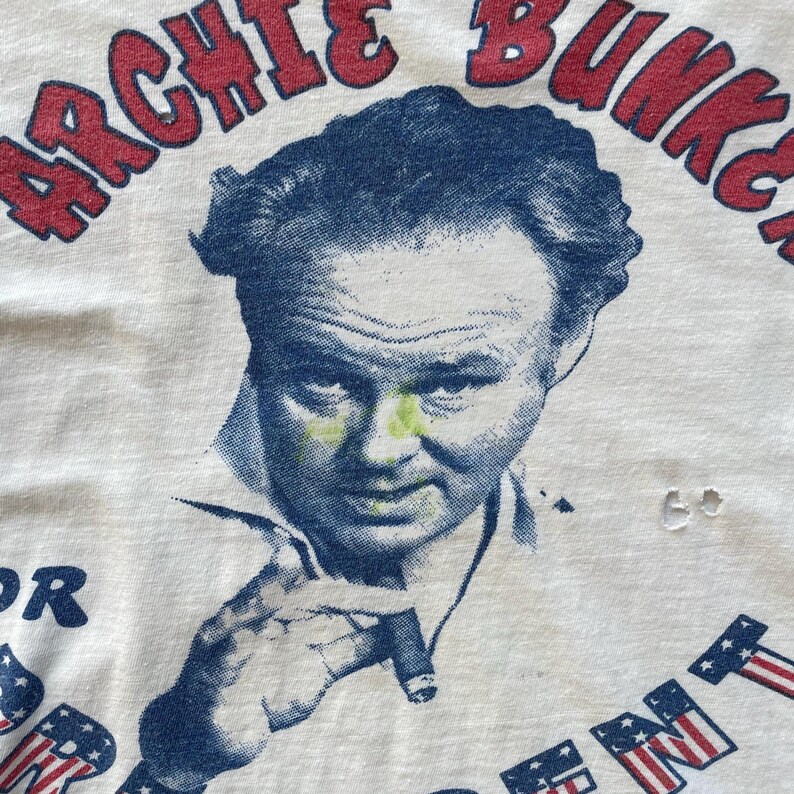 Vintage 70s Archie Bunker for President Ringer T-shirt - Etsy