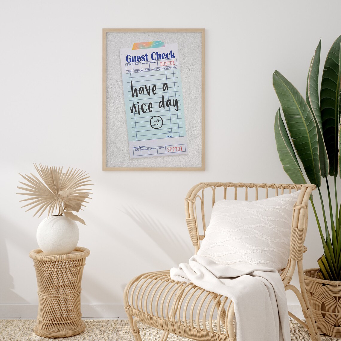 Guest Check Print Guest Check Poster Digital Download - Etsy