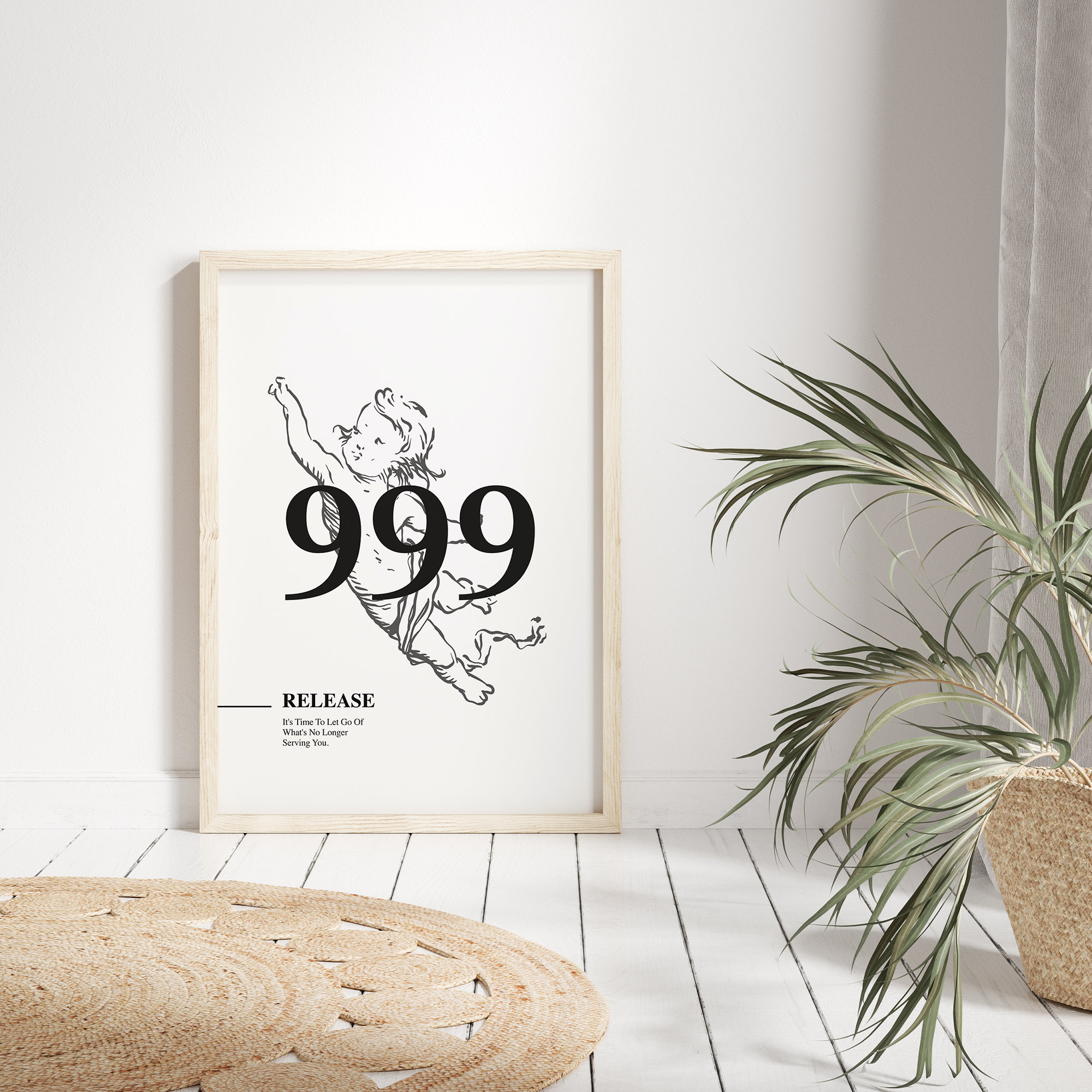 999 Angel Number RELEASE Number Print Instant Printable Wall - Etsy