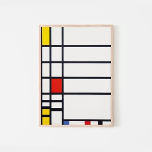 Set of 3 Piet Mondrian Print, Geometric Wall Set, Piet Mondrian, Modern ...