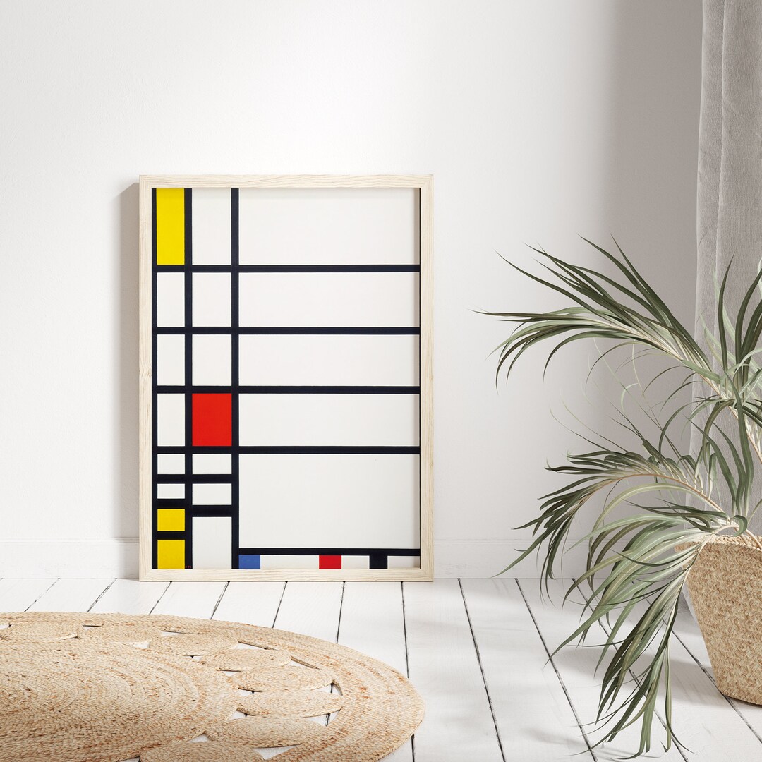 Piet Mondrian Print, Piet Mondrian Poster, Geometric Wall Set, Piet ...