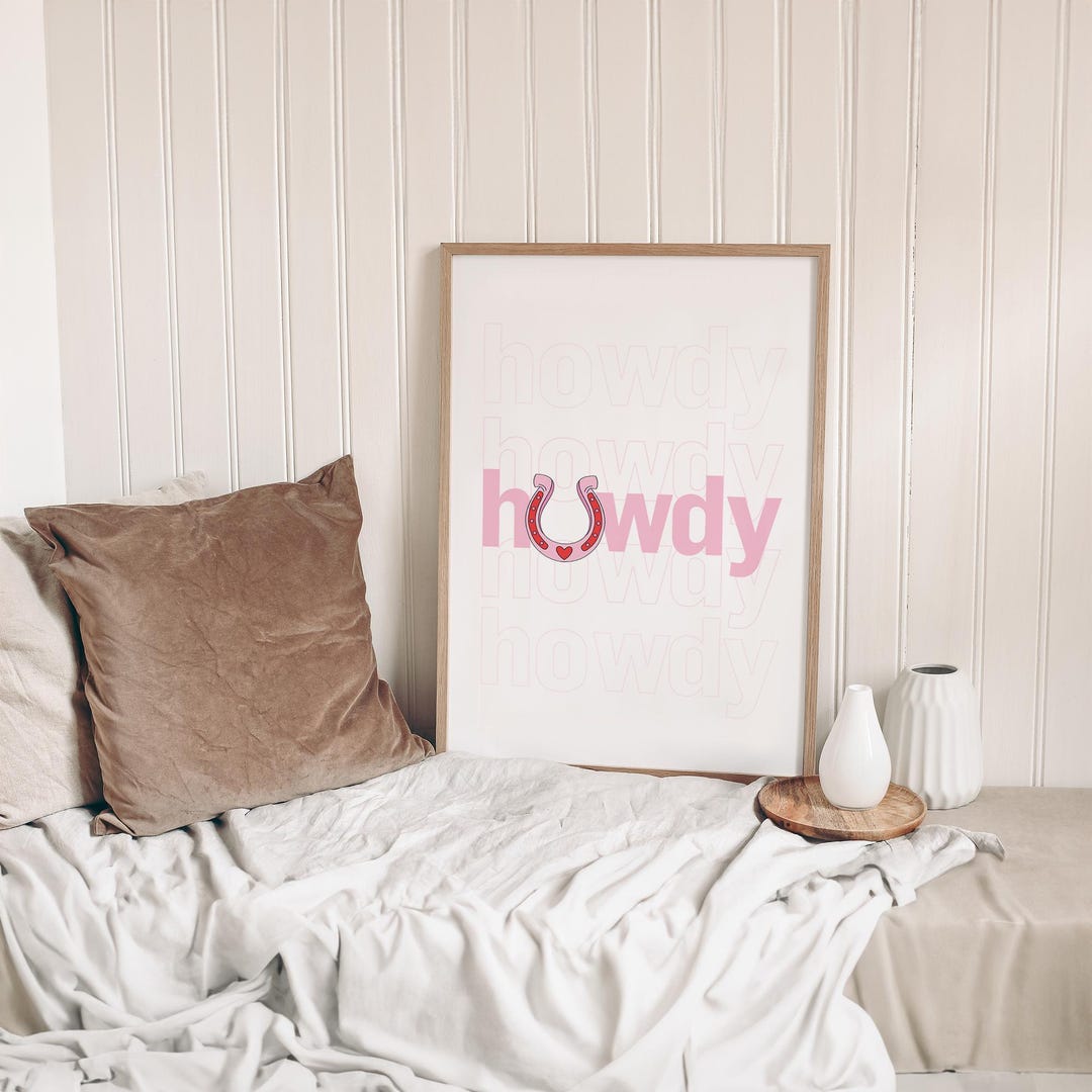 Howdy Word Print, Howdy Wall Art, Printable Art, Howdy Poster, Howdy ...