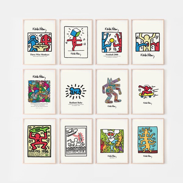 Keith Haring Poster - Etsy