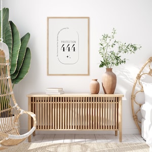 444 Angel Number, Protection Number Print, Instant Printable Wall Art ...