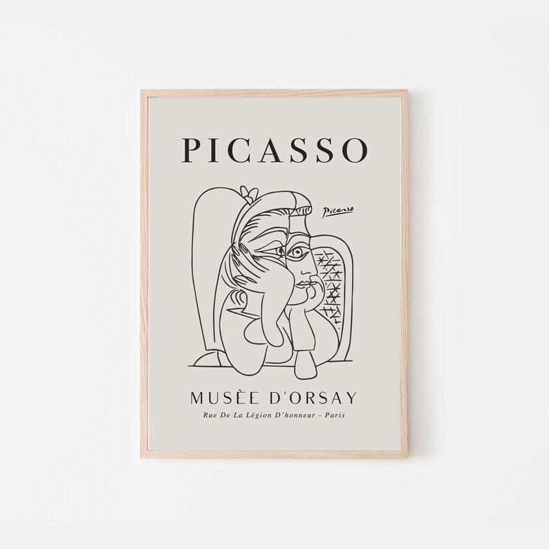 Picasso Print Set of 3, Gallery Wall Set Print, Picasso Line Art ...