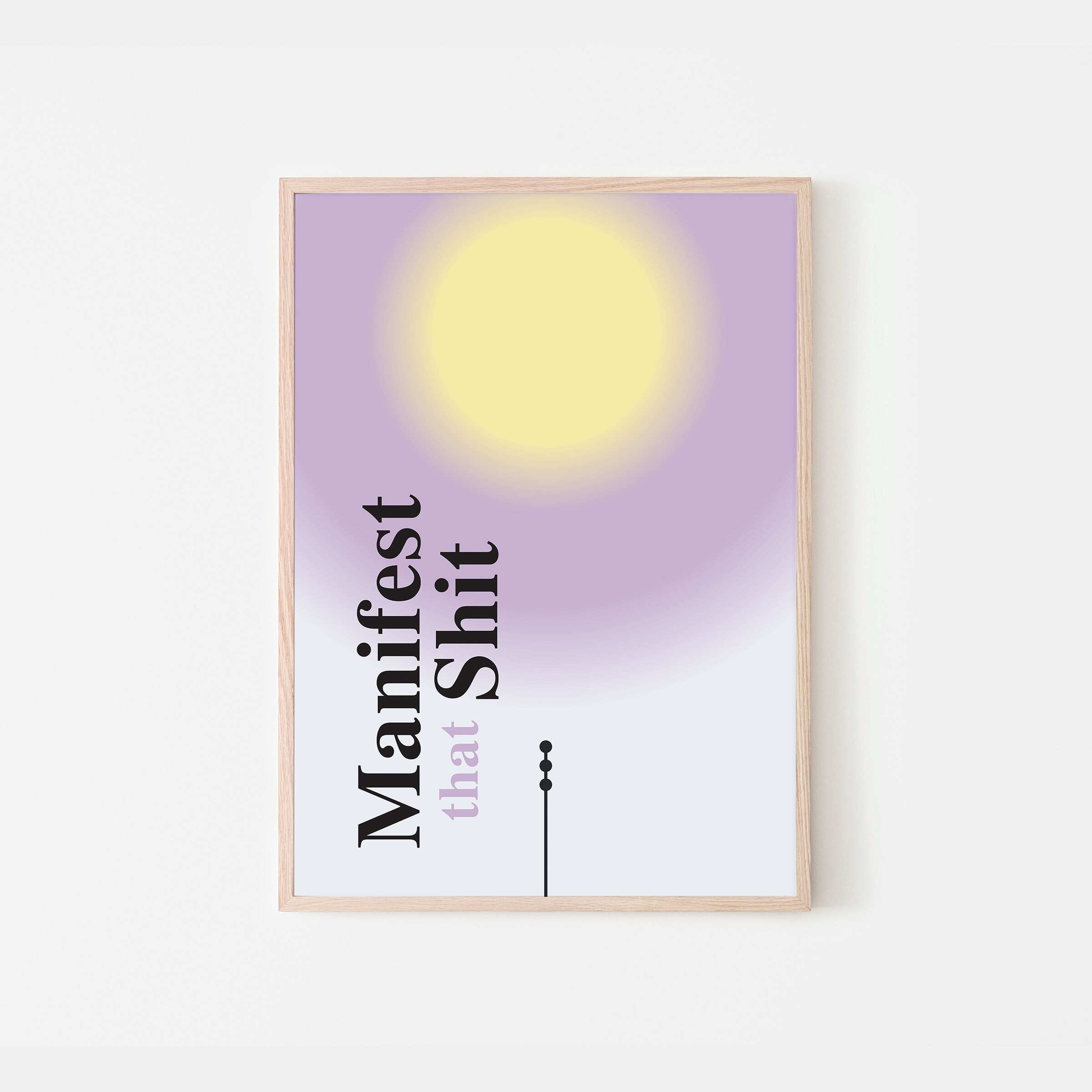 Manifest Gallery Wall Art, Set of 3 Printables, Retro Wall Decor ...