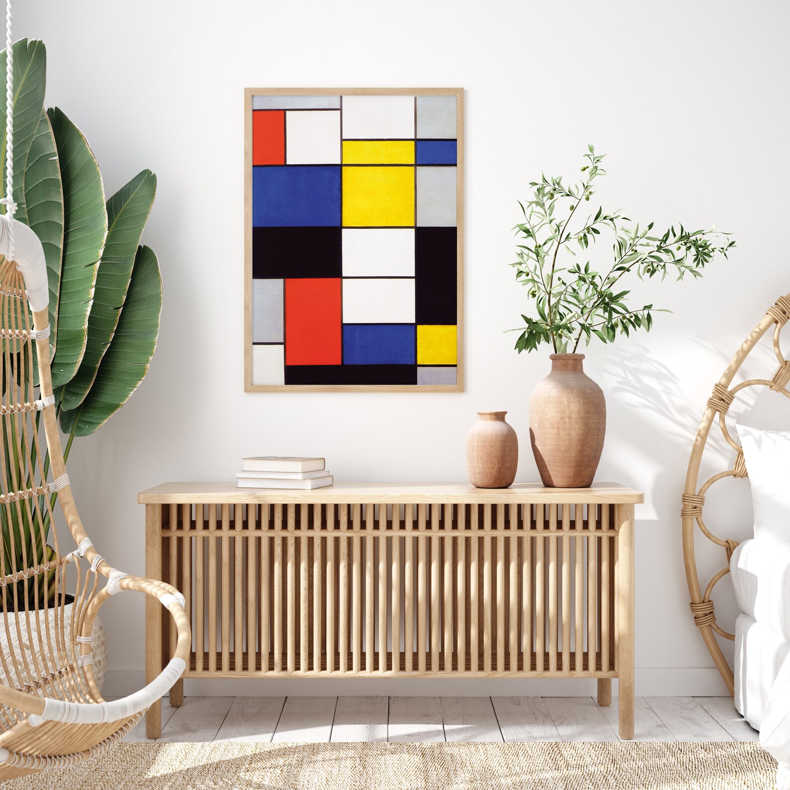 Piet Mondrian Poster, Piet Mondrian Print, Geometric Wall Set, Piet ...