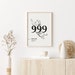 999 Angel Number RELEASE Number Print Instant Printable Wall - Etsy