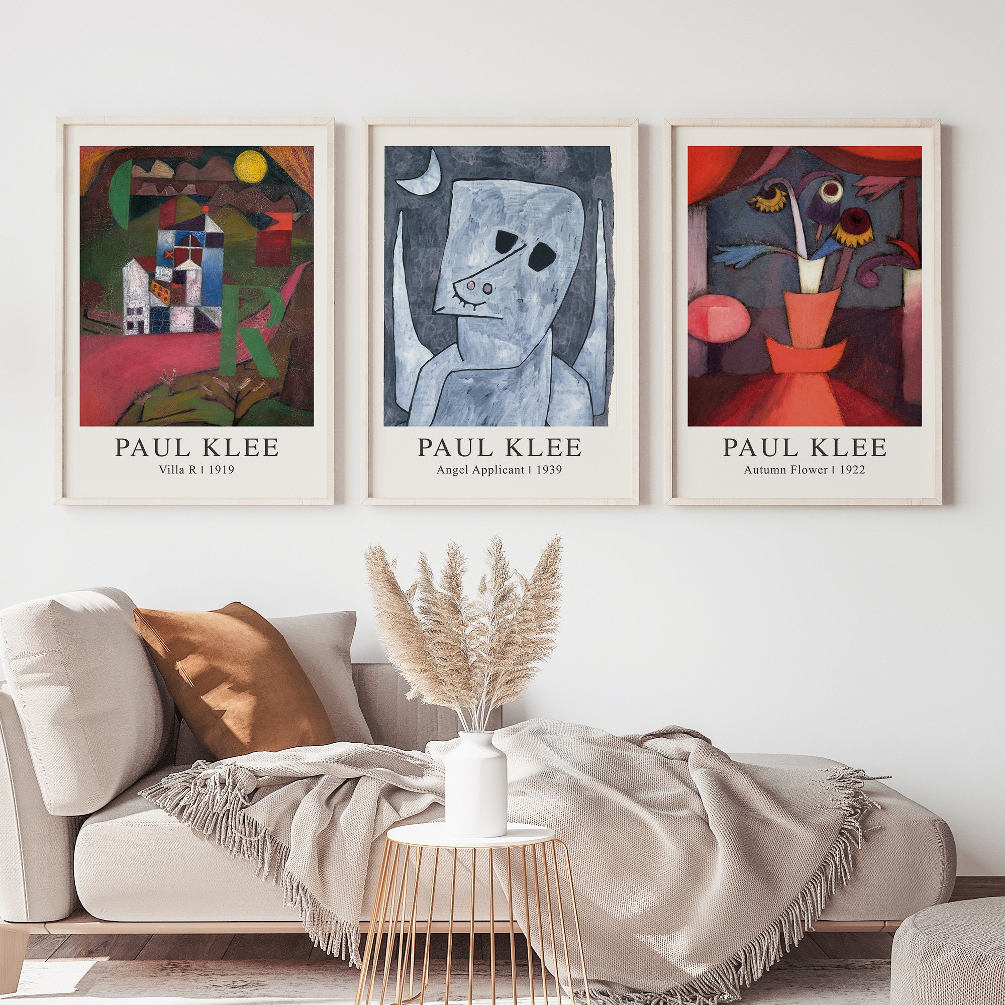 Paul Klee Poster Set of 3, Paul Klee Exhibition Poster, Gallery Wall ...