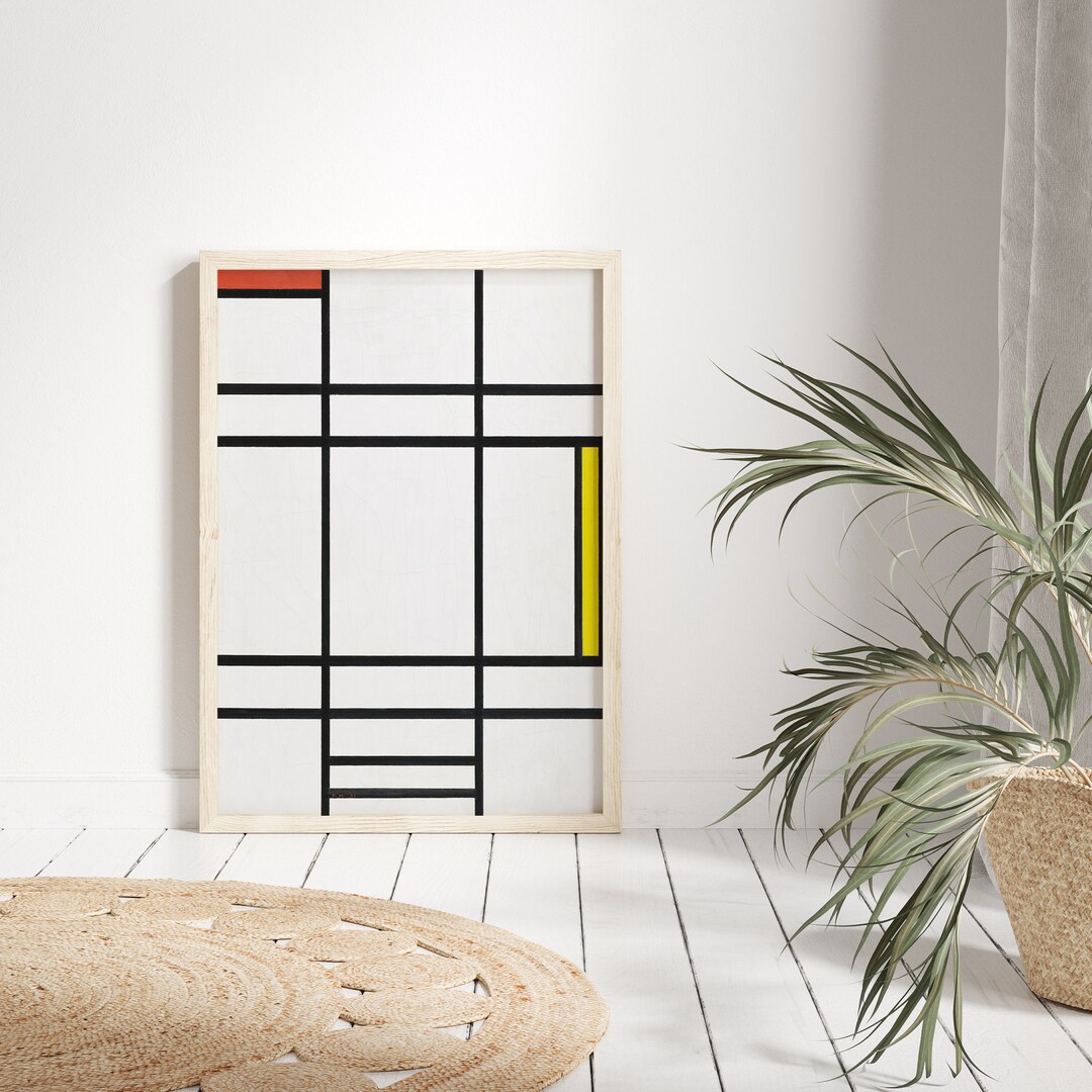 Piet Mondrian Poster, Piet Mondrian Print, Geometric Wall Set, Piet ...